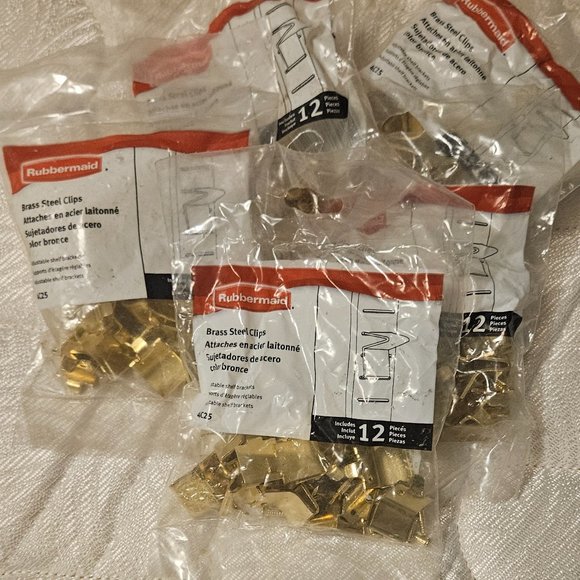 Rubbermaid | Other | Brass Steel Clips 4c25 | Poshmark